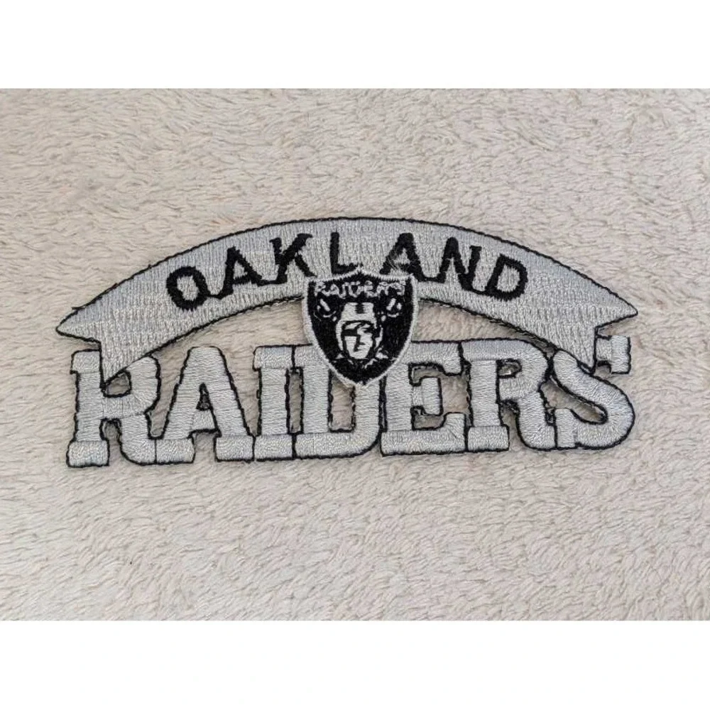 NFL | Jewelry | Oakland Raiders Nfl Embroidered Patch Shield Logo ...